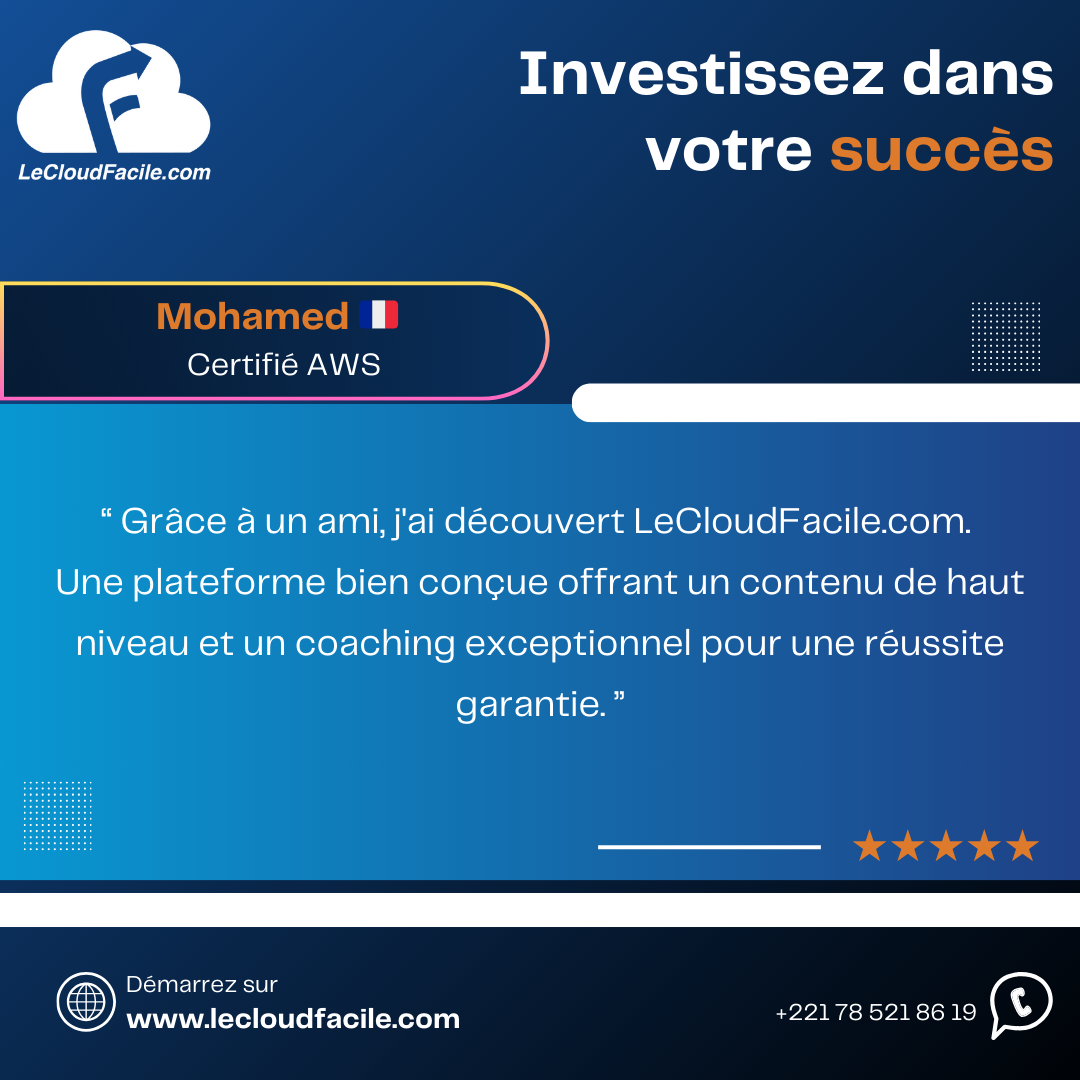 Inscription - Coaching AWS Cloud Practitioner